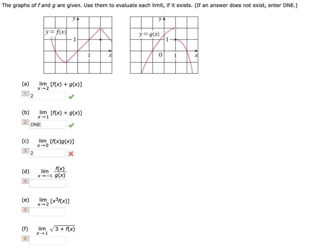 Solved The graphs of fand g are given. Use them to evaluate | Chegg.com