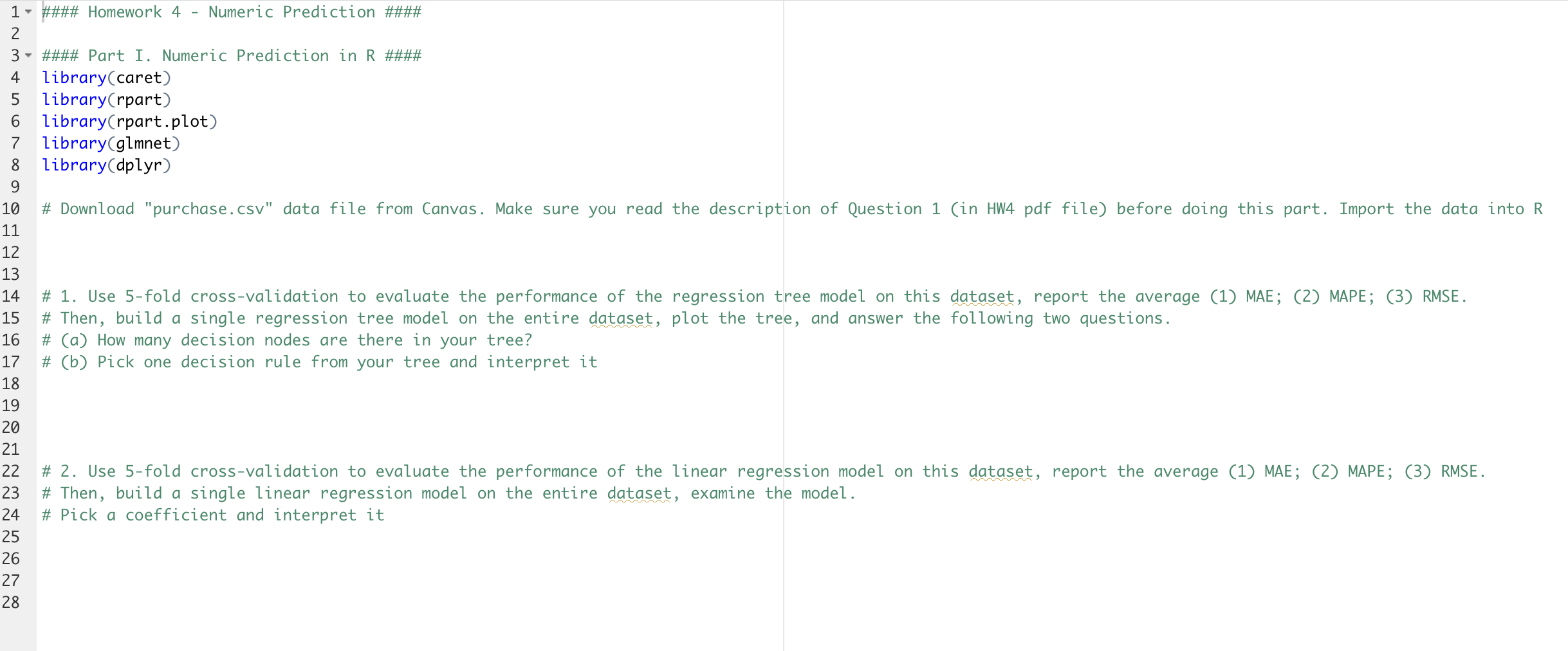 Solved For this part, please download the R script named | Chegg.com