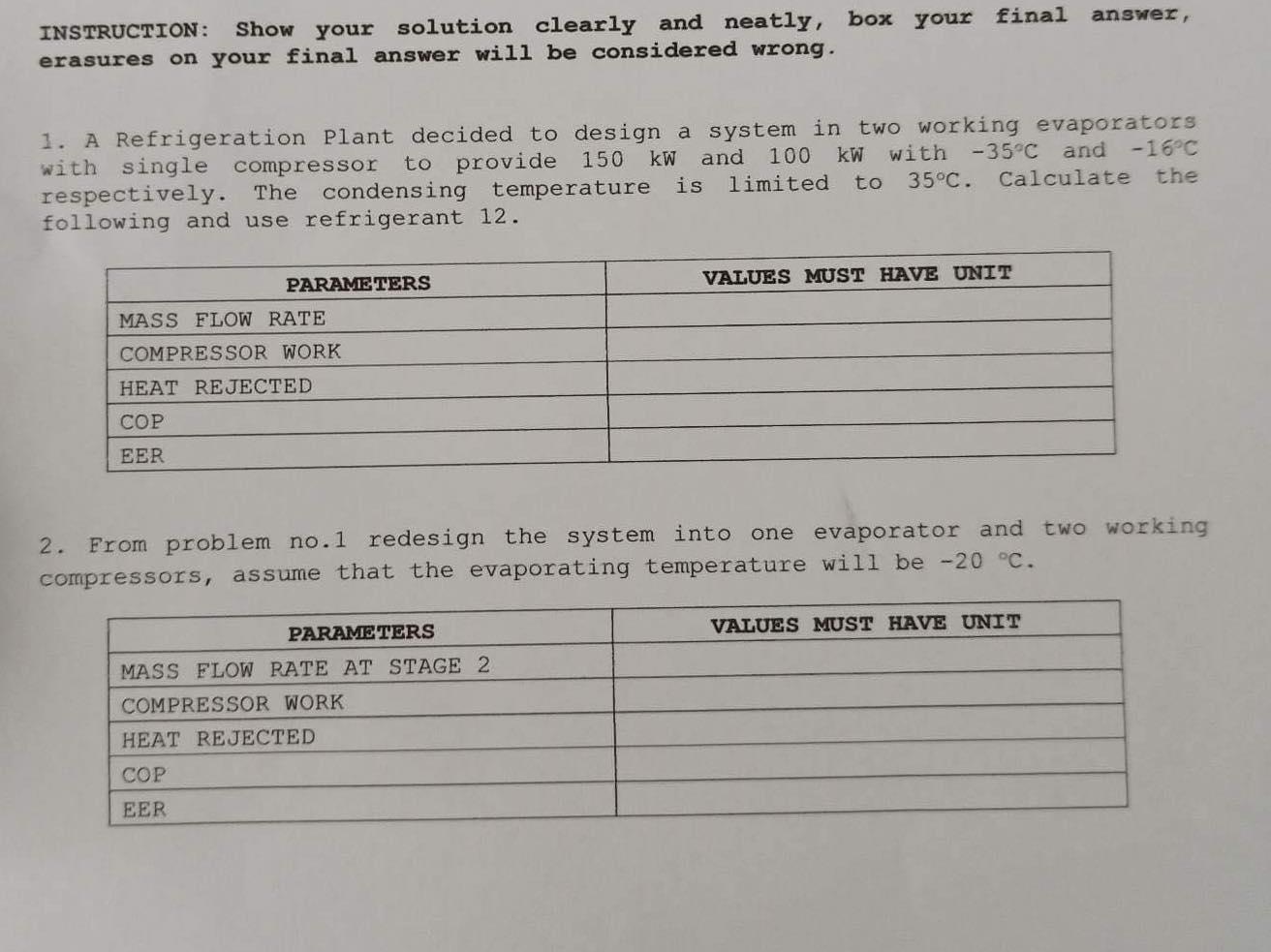 Solved INSTRUCTION: Show your solution clearly and neatly, | Chegg.com