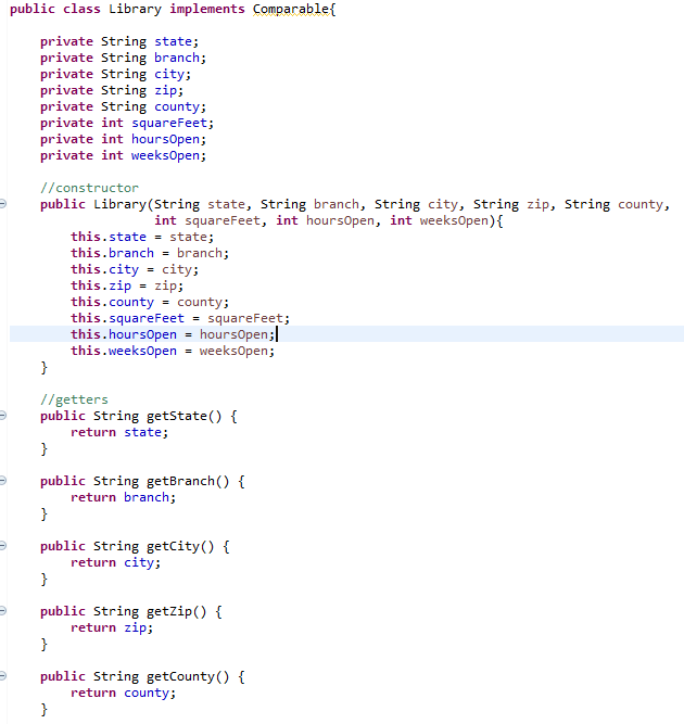 Solved Need some help with the compareTo() method in Library | Chegg.com