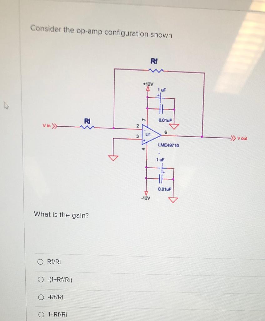 Solved Consider the op-amp configuration shown What is the | Chegg.com
