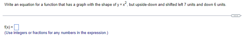 Solved Write an equation for a function that has a graph | Chegg.com