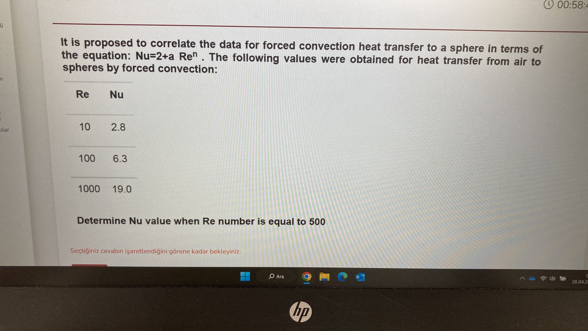Solved It is proposed to correlate the data for forced | Chegg.com