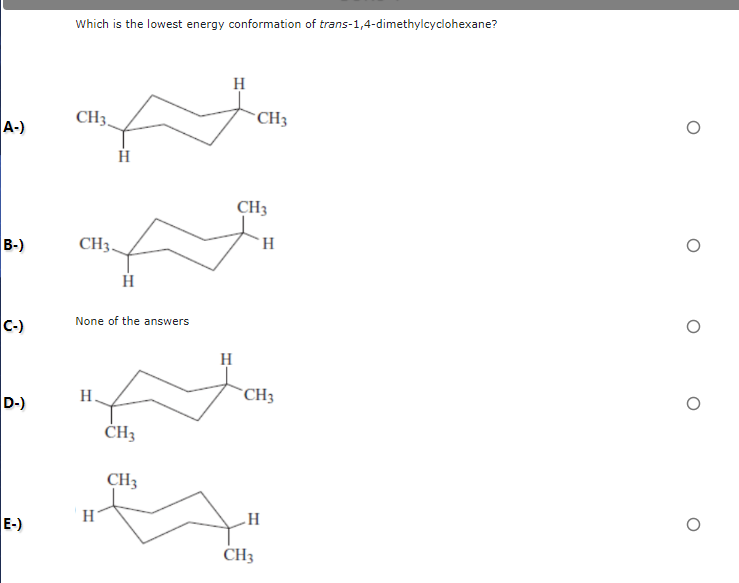 Solved Which is the lowest energy conformation of | Chegg.com