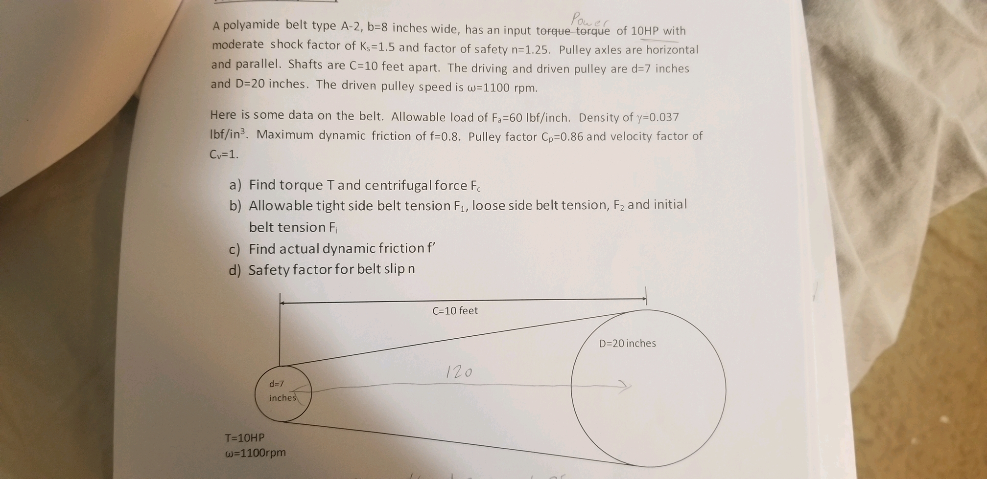 Solved Given a two stage compound gear train shown below. | Chegg.com