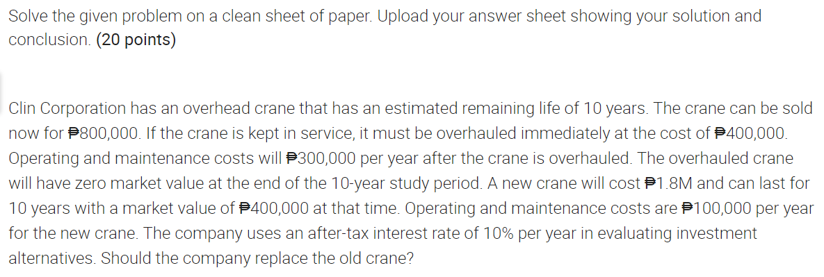 Solved Solve the given problem on a clean sheet of paper. | Chegg.com