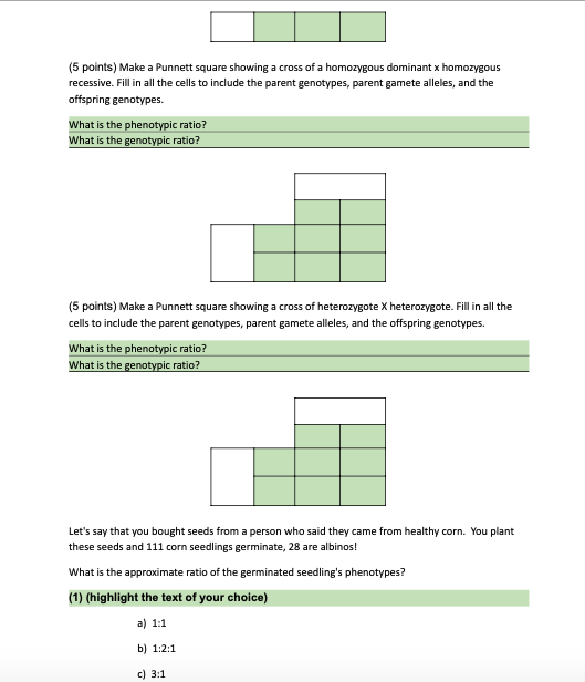 Solved Complete the table by matching the phenotype and | Chegg.com