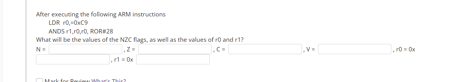 Solved After executing the following ARM instructions LDR | Chegg.com