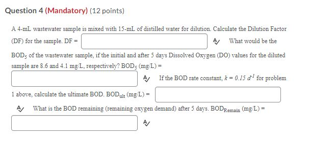 Solved Question 5 (5 points) 1. Calculate Total Solids (TS) | Chegg.com