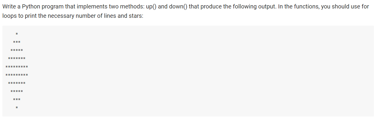 Solved Write a Python program that implements two methods: | Chegg.com