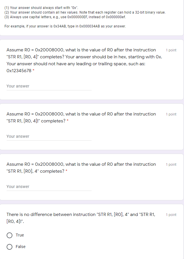Solved (1) Your answer should always start with "0x". (2) | Chegg.com
