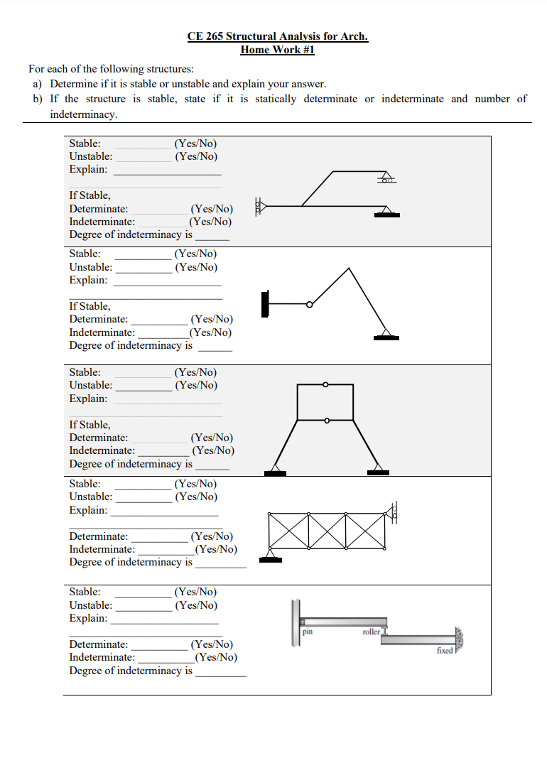 Solved For each of the following structures: a) Determine if | Chegg.com
