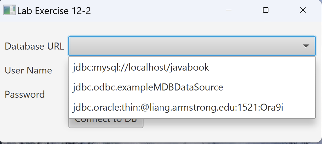 Solved IN JAVA FX, USING MY SQL, any chat gpt or wrong | Chegg.com