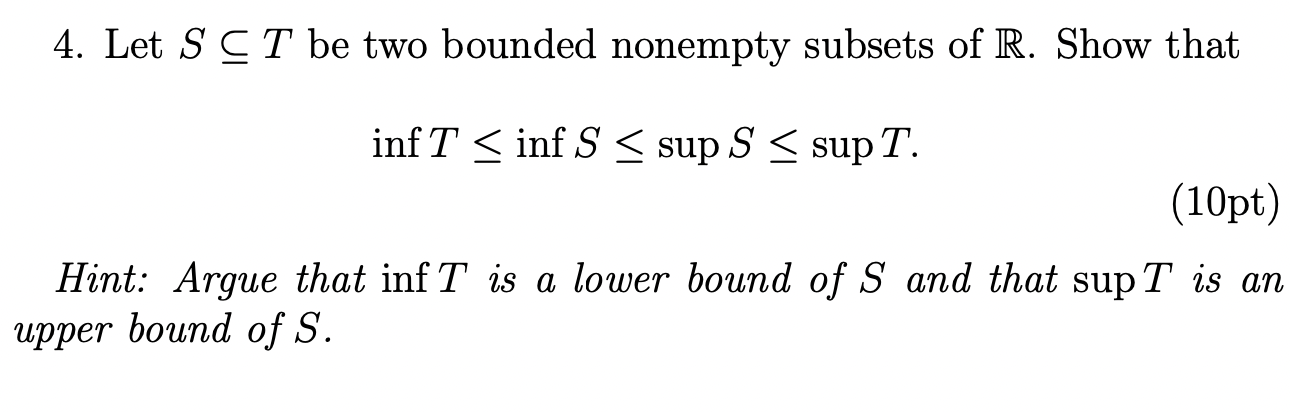 Solved Must show all your work and axiom/theorem used. Must | Chegg.com