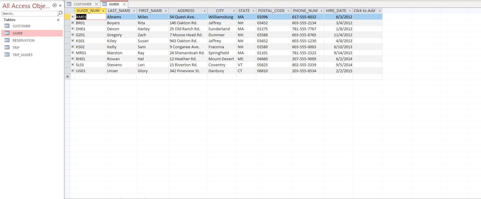 Solved USING ACCESS 2016 6) Create a view named | Chegg.com