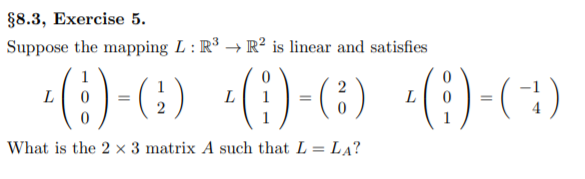 Solved $8.3, Exercise 4. Let Eij be the 2 x 3 matrix whose | Chegg.com