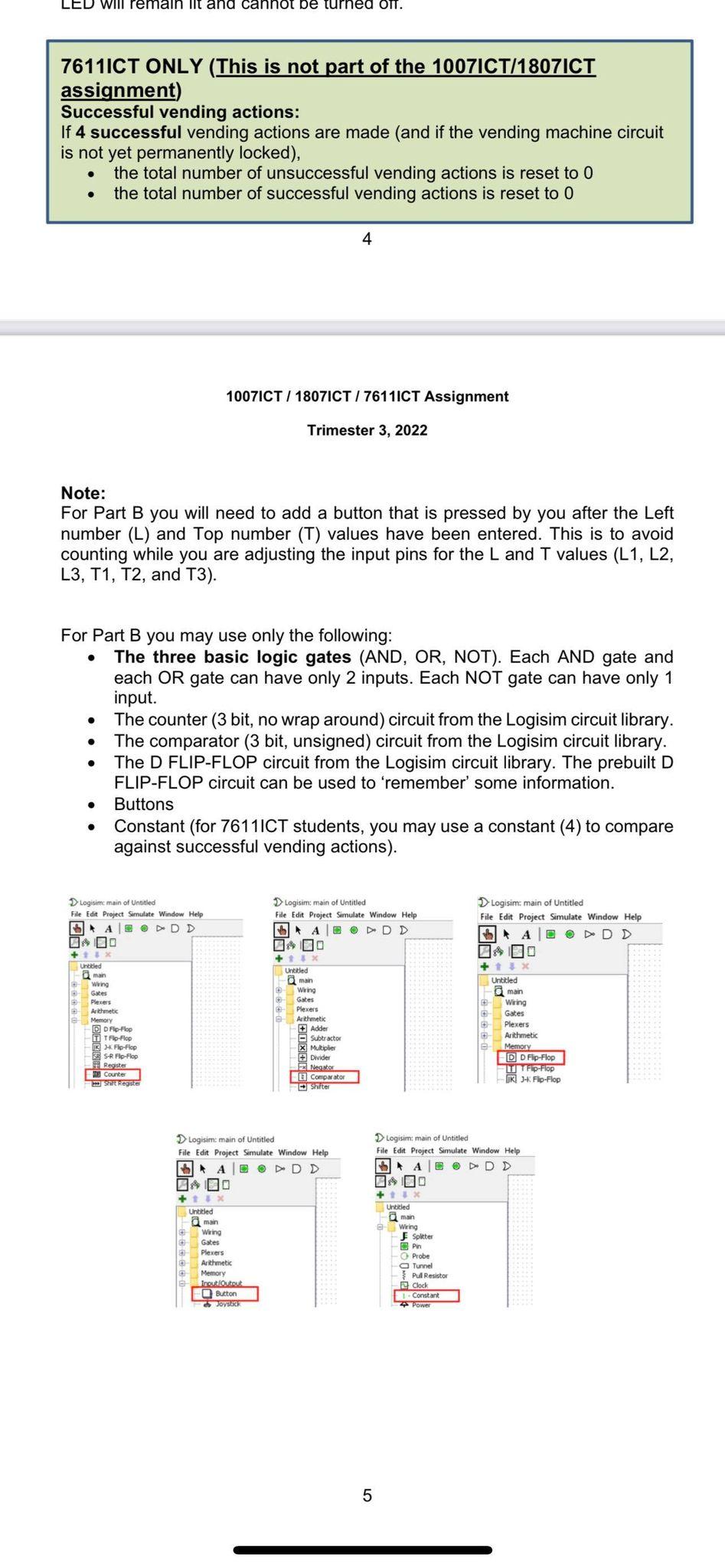 Solved 1007ICT / 1807ICT / 7611ICT Assignment Trimester | Chegg.com