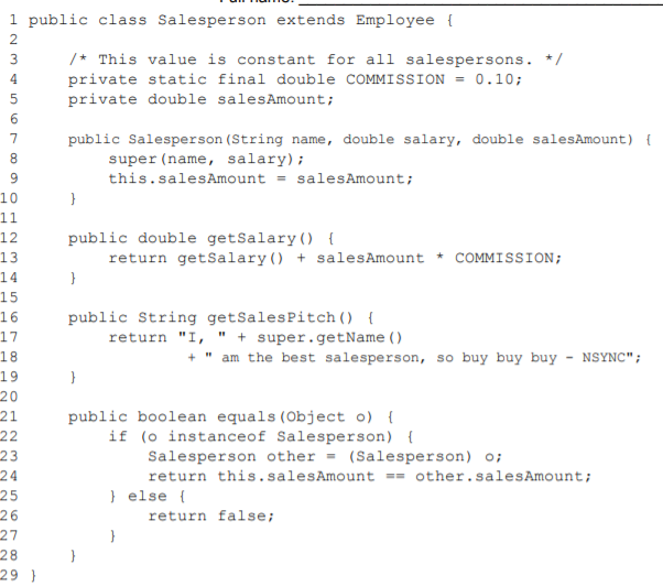 Solved Java code please help ASAP! You dont need to test | Chegg.com