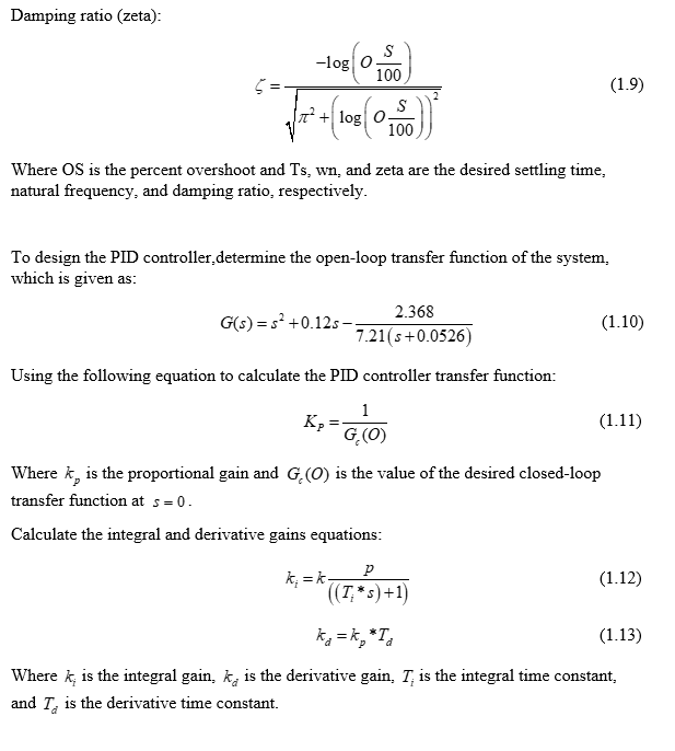 Solved Determine the PID parameters step by step and | Chegg.com