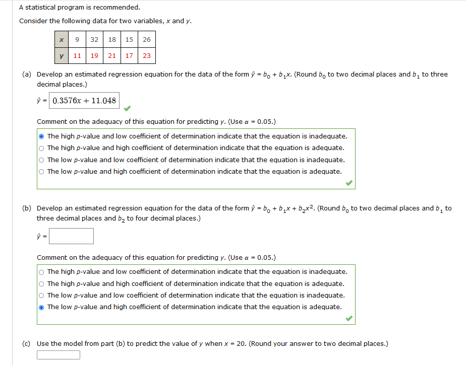 Solved A statistical program is recommended. Consider the | Chegg.com