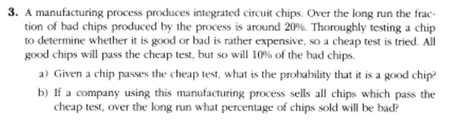 Solved 3. A manufacturing process produces integrated | Chegg.com