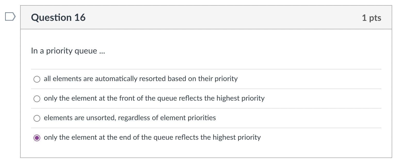 Solved Stack is what type of data structure? Last in, first | Chegg.com