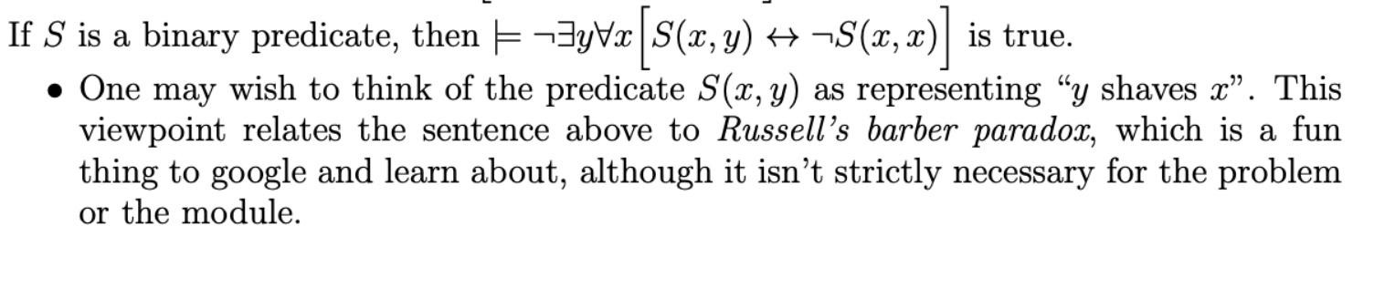 Solved If S is a binary predicate, then | Chegg.com