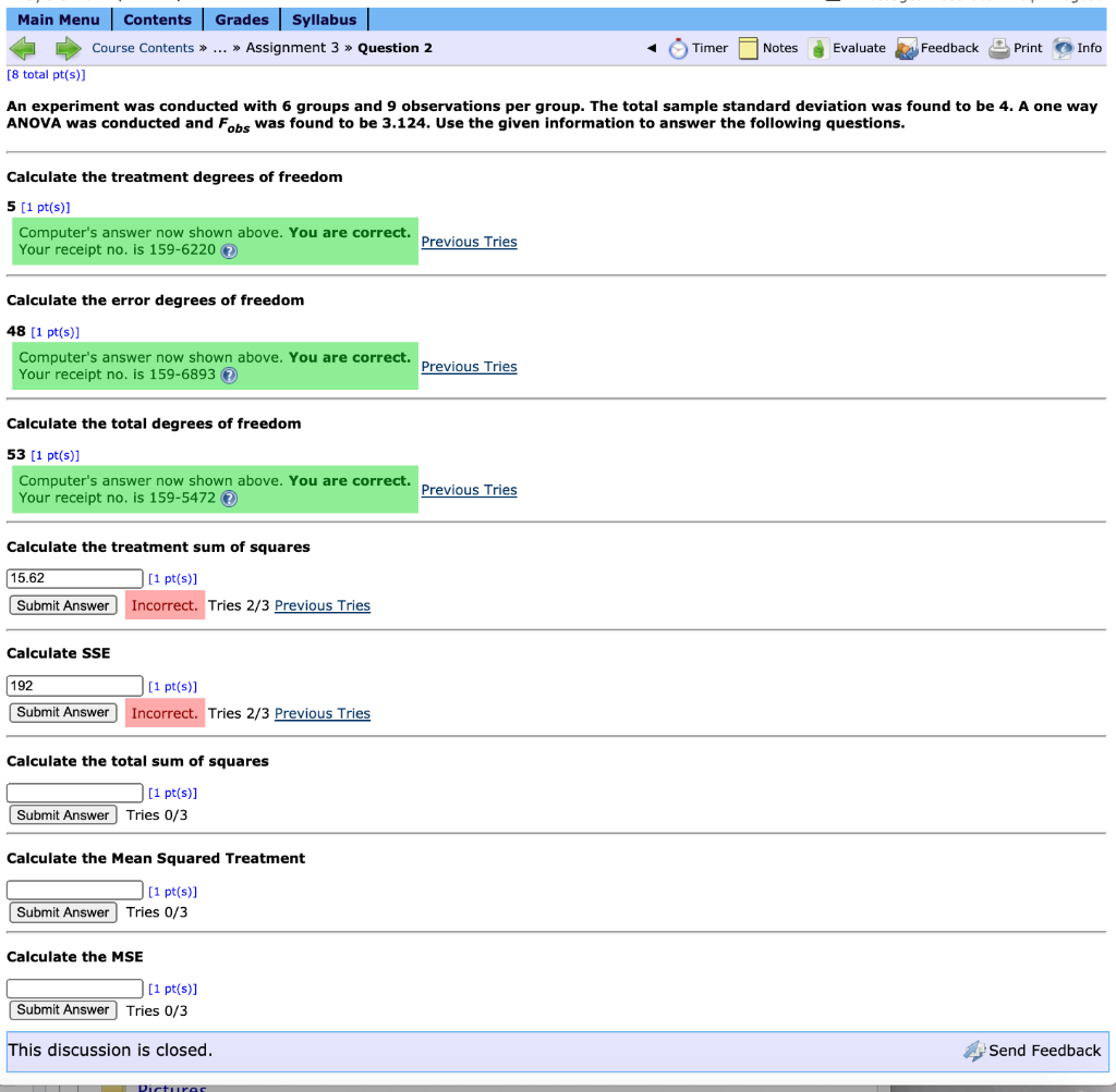 Solved Main Menu Contents Grades Syllabus Course Contents >> | Chegg.com