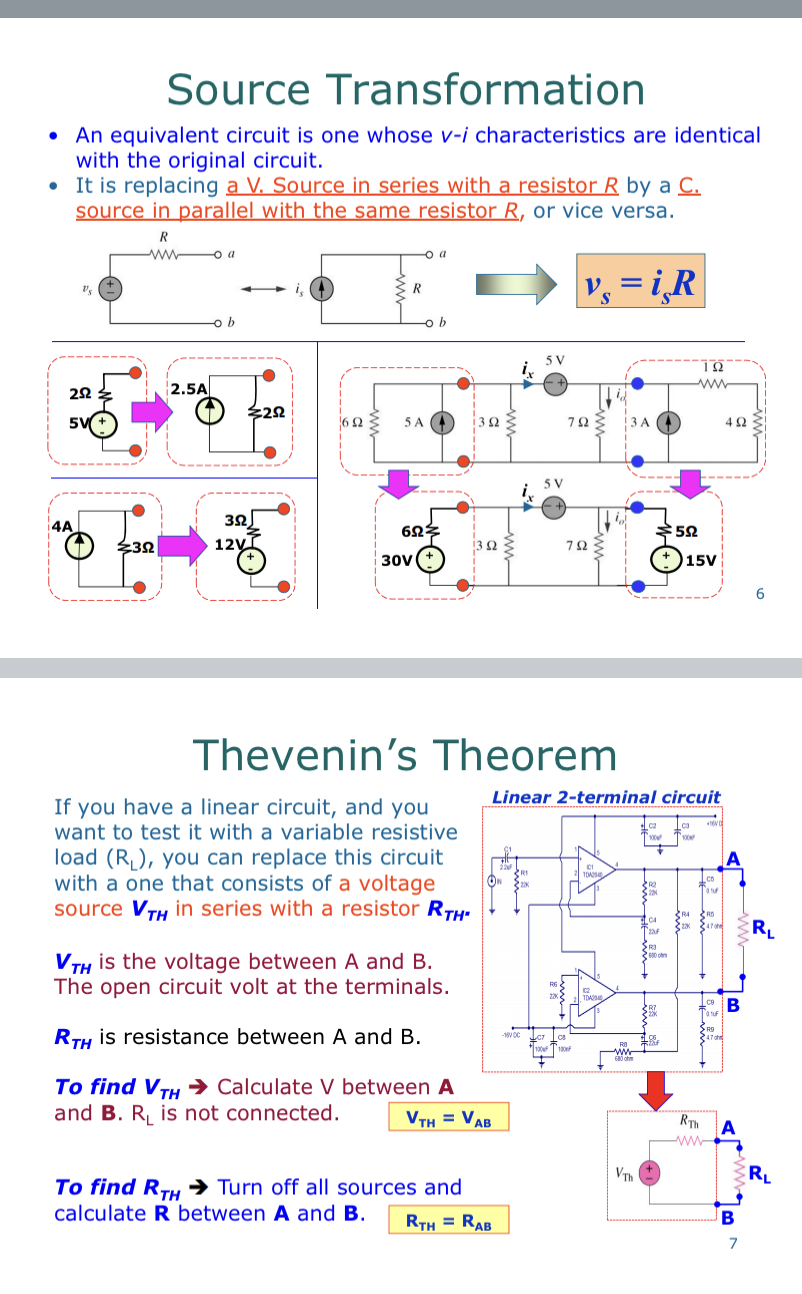 Solved Source Transformation An equivalent circuit is one | Chegg.com