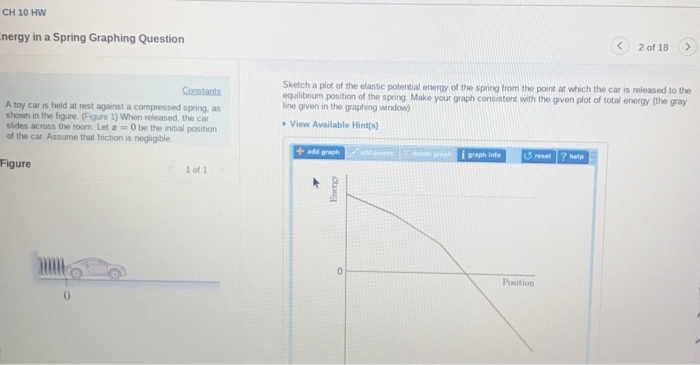 Solved CH 10 HW 2 of 18> nergy in a Spring Graphing Question | Chegg.com