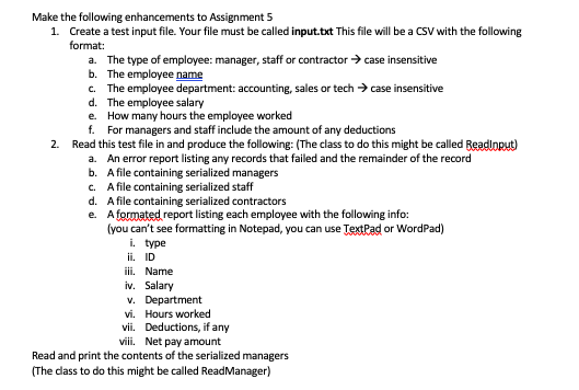 Solved // Employee.java public abstract class Employee { | Chegg.com