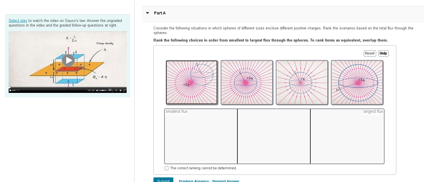 Select play to watch the video on Gauss's law. Answer | Chegg.com