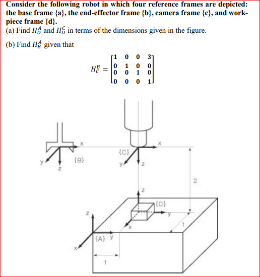 Solved Consider the following robot in which four reference | Chegg.com