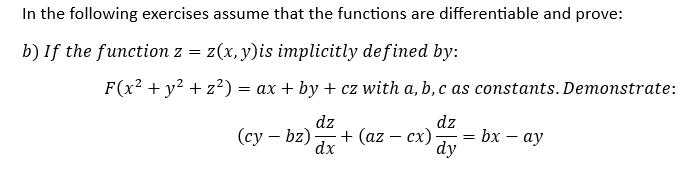 Solved In the following exercises assume that the functions | Chegg.com