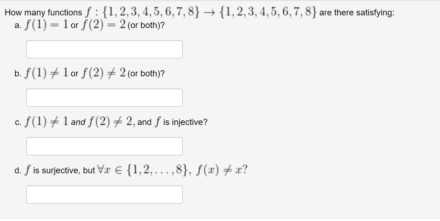 Solved How many functions | Chegg.com