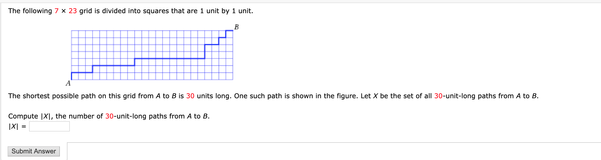 Solved The following 7 x 23 grid is divided into squares | Chegg.com