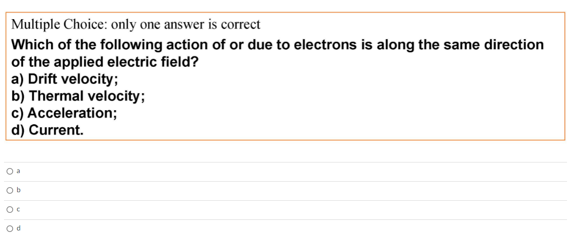 Solved Multiple Choice: only one answer is correct Which of | Chegg.com