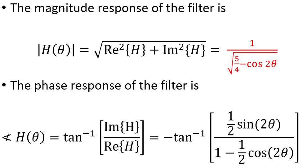 Solved 6) Prove that the magnitude response of the filter | Chegg.com