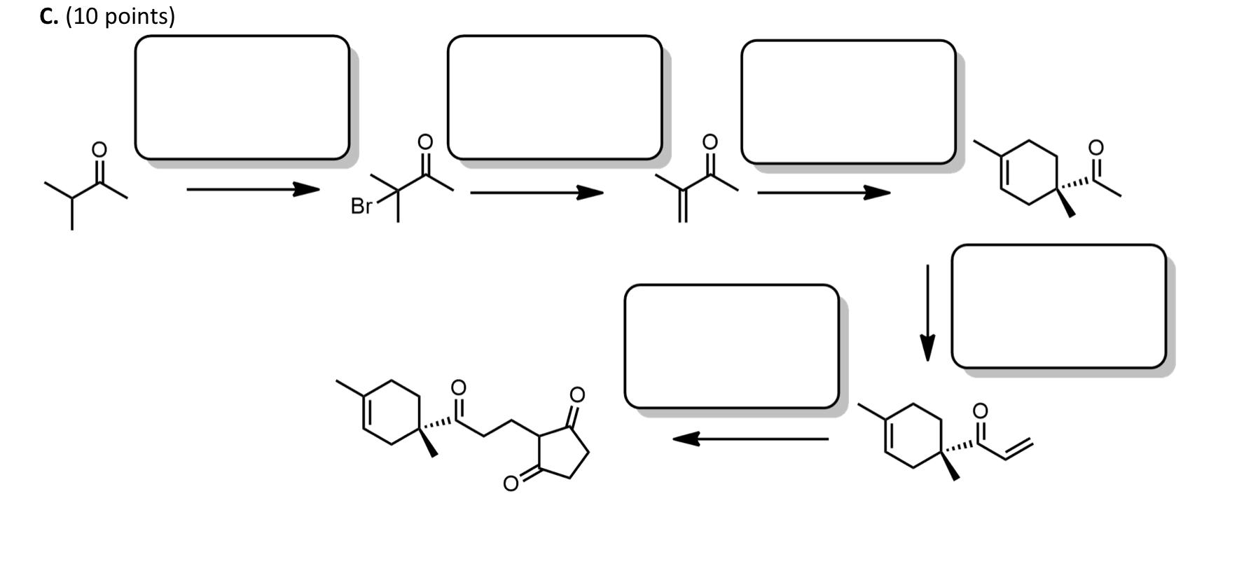 Solved Guided Synthesis: Fill in the empty boxes with the | Chegg.com