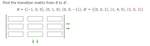 Solved Find the coordinate matrix of x in Rn relative to the | Chegg.com