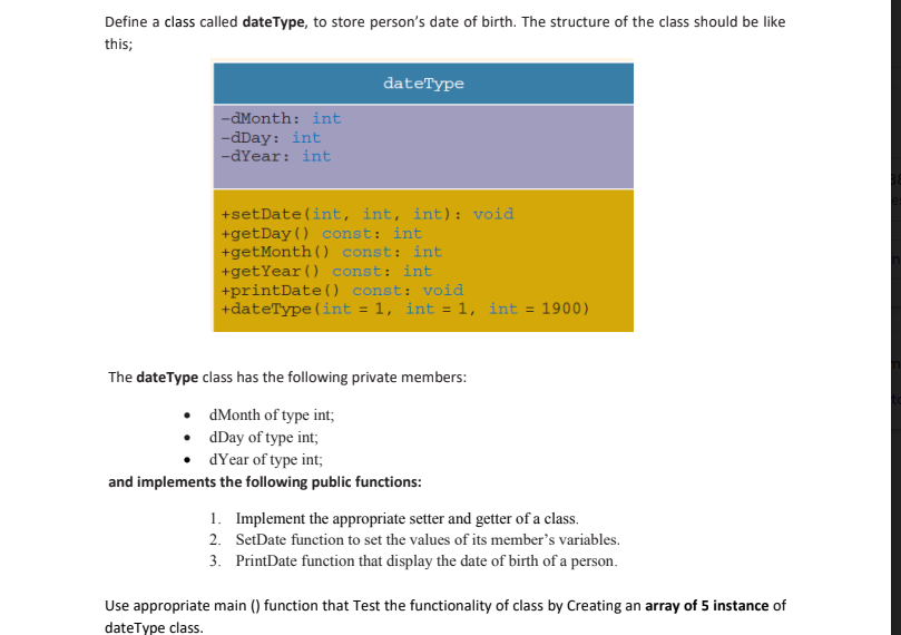 Solved This is an OOP JAVA question. Kindly follow all the | Chegg.com