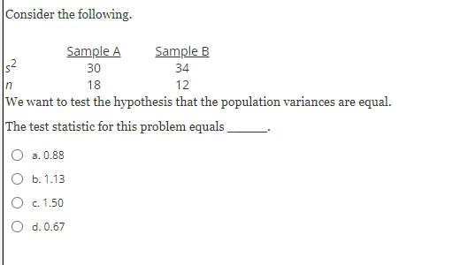 Solved In order to determine whether or not there is a | Chegg.com