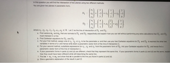 Solved In this question you will find the intersection of | Chegg.com