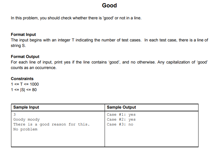Solved Good In This Problem You Should Check Whether There