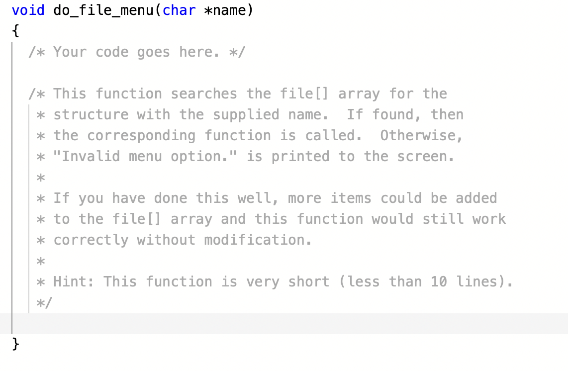 Solved In the file Q3.c, fill in the function body for | Chegg.com