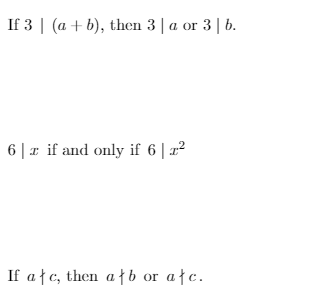 Solved If 3 (a+b), then 3 | a or 3 | b. 62 if and only if | Chegg.com