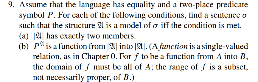Solved 9. Assume that the language has equality and a | Chegg.com