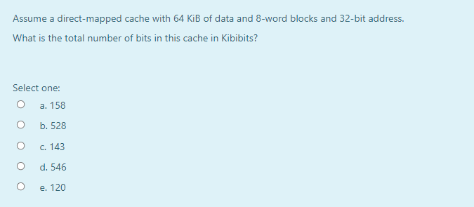 Solved Assume a direct-mapped cache with 64 KiB of data and | Chegg.com