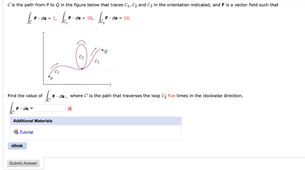 Solved C is the path from P to Q in the figure below that | Chegg.com