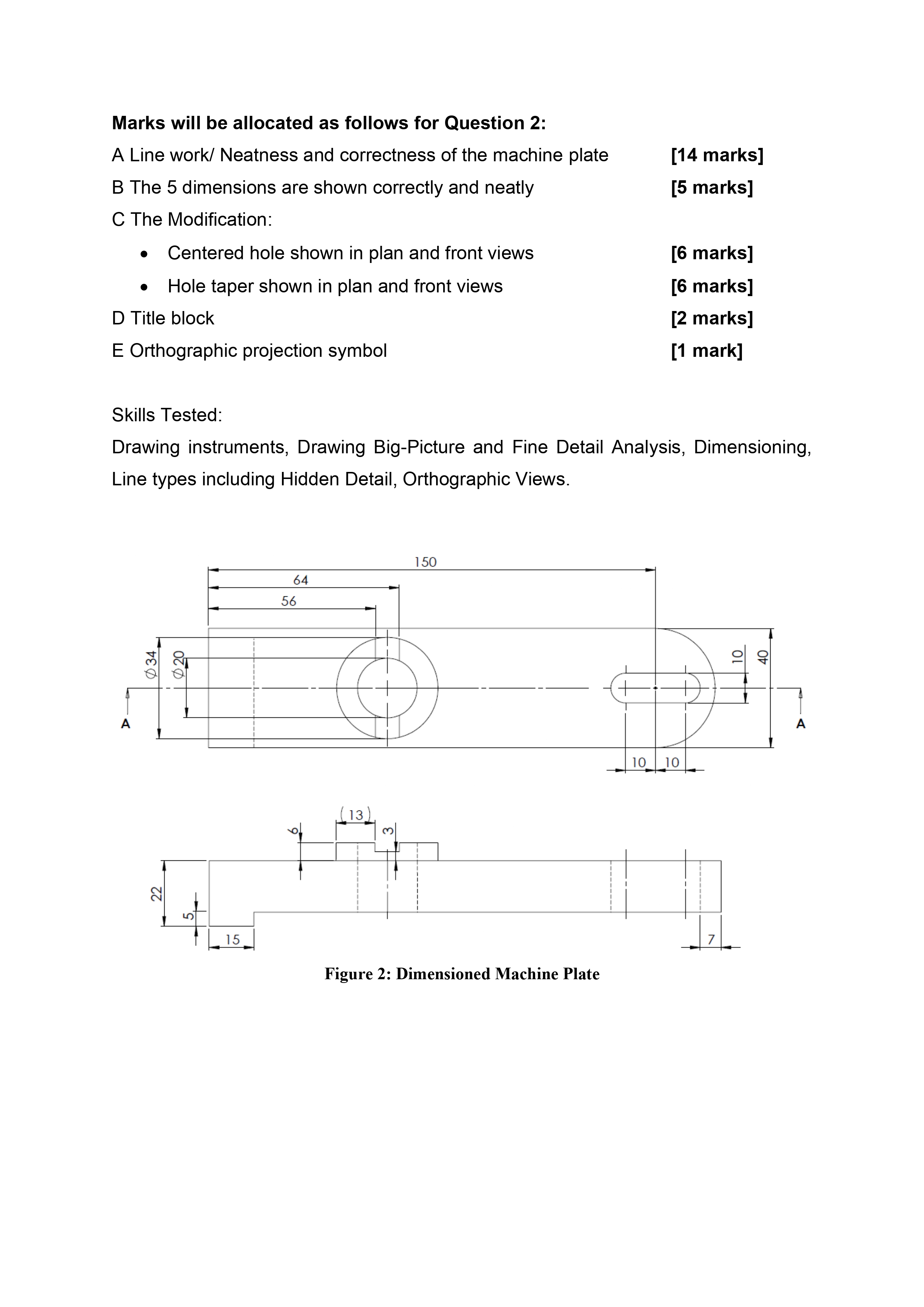 Solved Skills Tested: Drawing instruments, Drawing | Chegg.com